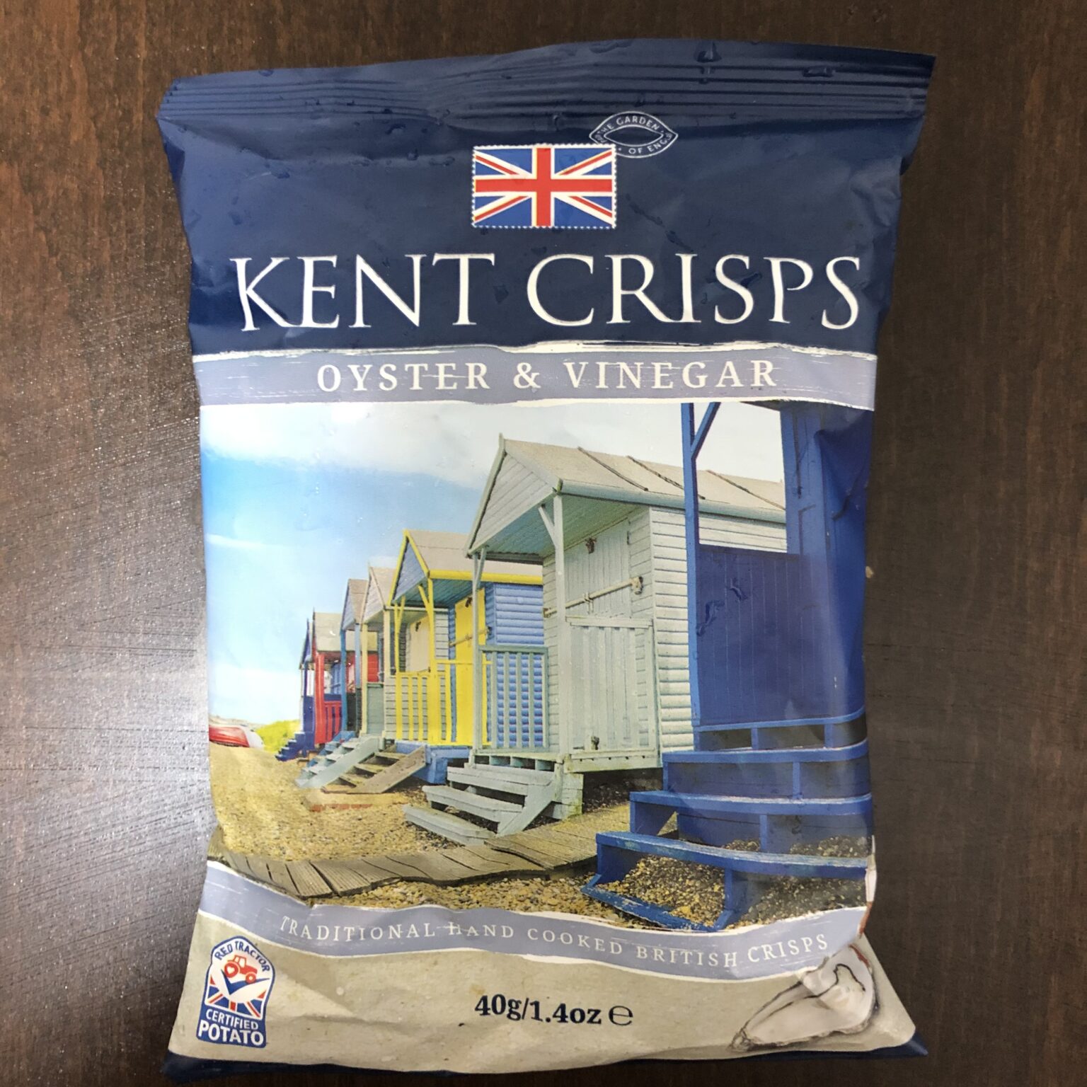 〈イギリス製〉「KENT CRISPS（ケントクリスプス） ポテトチップス オイスター＆ビネガー」を実食 | ポテトチップス王国