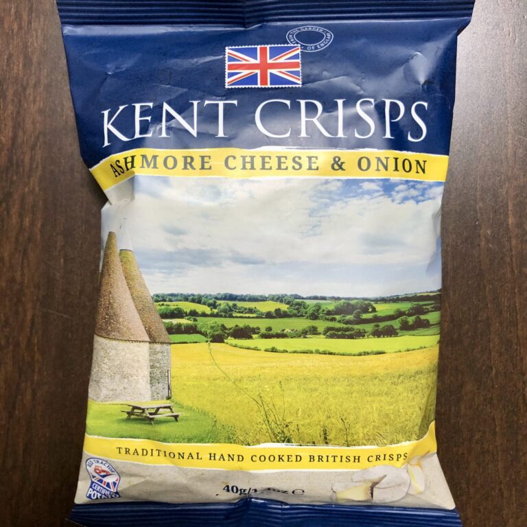 〈イギリス製〉「KENT CRISPS（ケントクリスプス） ポテトチップス アッシュモアチーズ&オニオン」を実食 | ポテトチップス王国