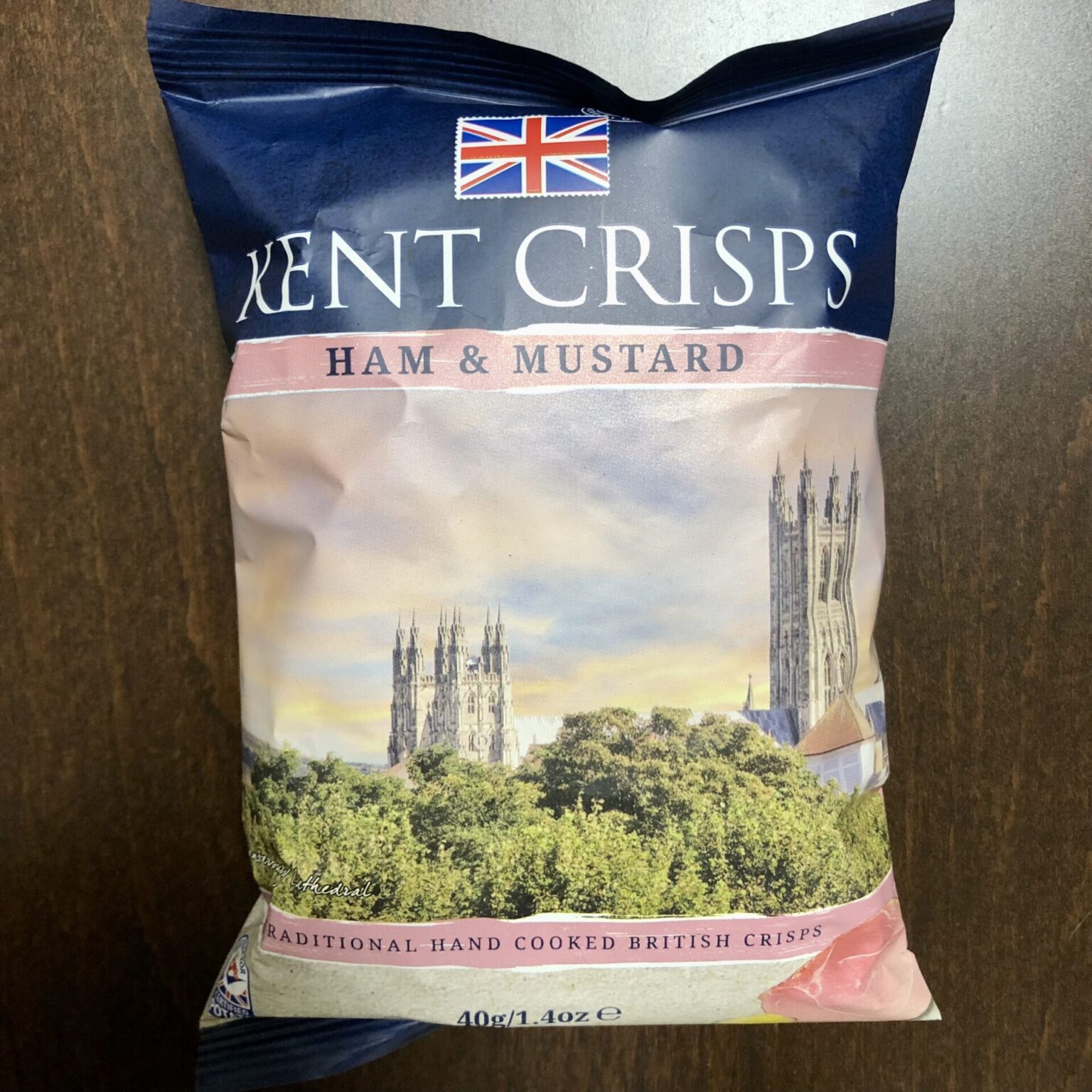 〈イギリス製〉「KENT CRISPS（ケントクリスプス） ポテトチップス ハム＆マスタード」を実食 | ポテトチップス王国